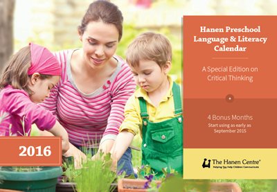 The Hanen Preschool Language and Literacy Calendar | Therapy Ideas Blog ...
